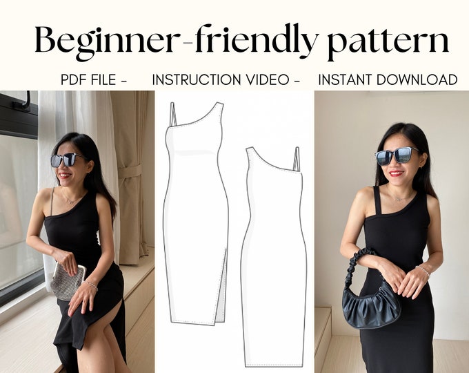 Digital PDF Sewing Pattern Video Tutorial for Graduation Dress by Mai ...