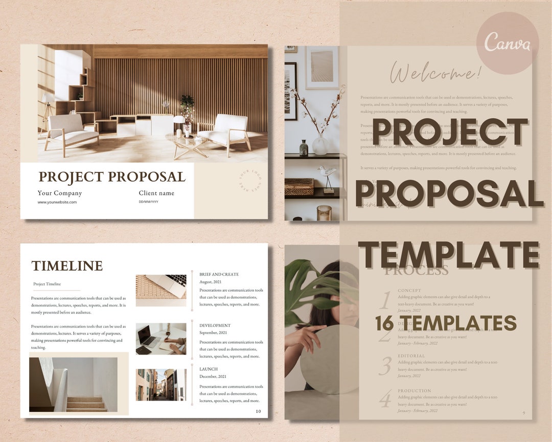 Client Project Proposal Canva Template, Business Proposal Package ...