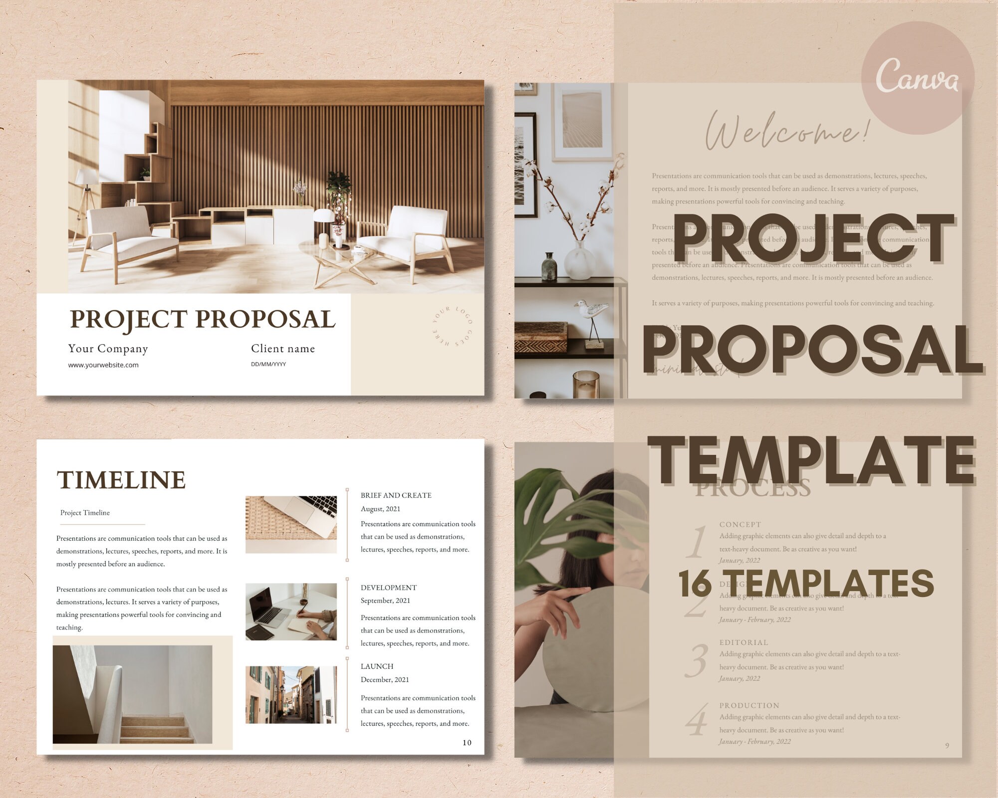 Client Project Proposal Canva Template Business Proposal | Etsy