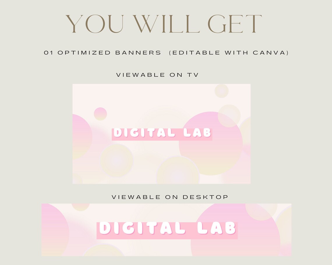 Editable Animated Youtube Intro Outro Youtube Banner Custom | Etsy