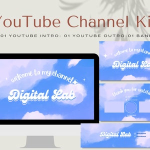 Editable Animated Youtube Intro Outro Youtube Banner Custom - Etsy