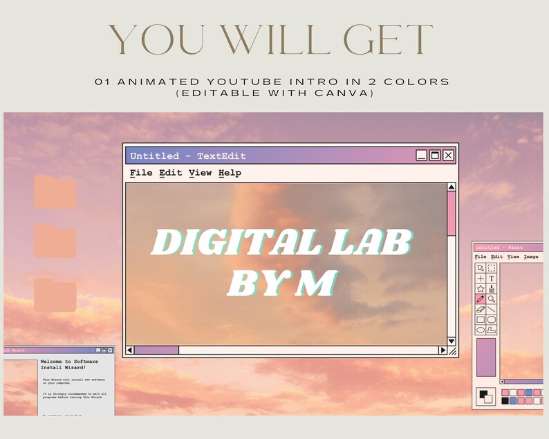 Custom Animated Youtube Intro Youtube Outro Youtube Banner - Etsy