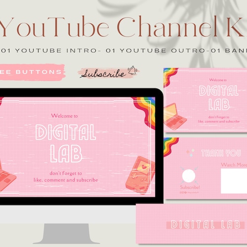Aesthetic Custom Animated Youtube Intro Youtube Outro - Etsy