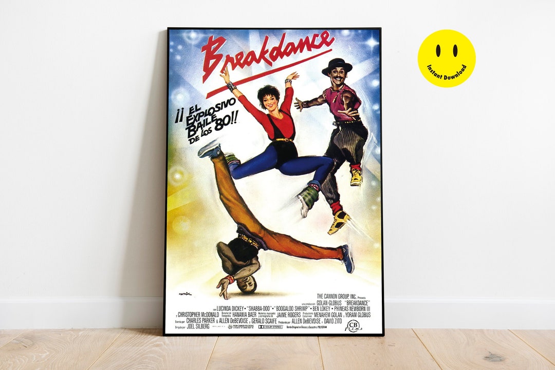 Breakdance Movie Poster Typography Print Printable Wall - Etsy