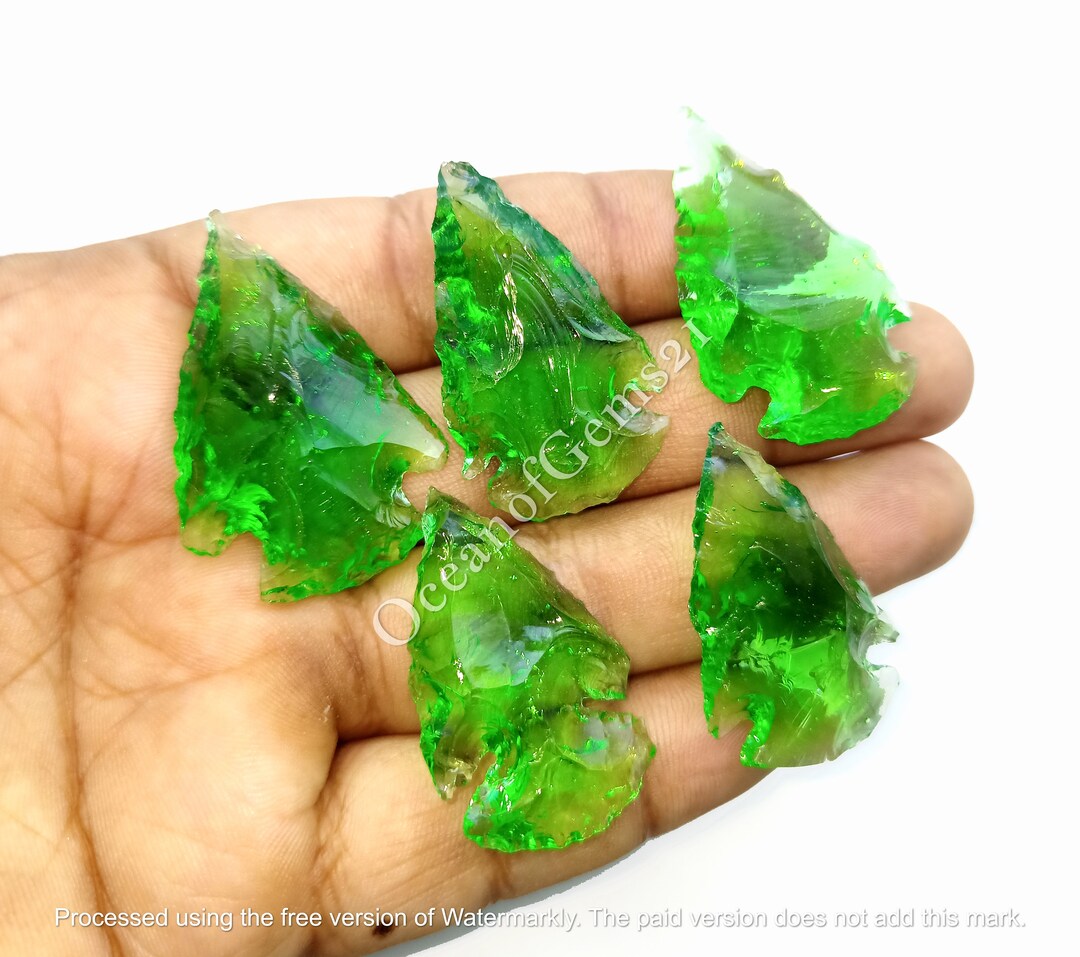 Peridot Arrowhead, Peridot Man-made Stone - Peridot Arrowhead / Aero ...