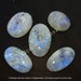 Natural Rainbow Moonstone Eye Shape Carved Gemstone Blue - Etsy