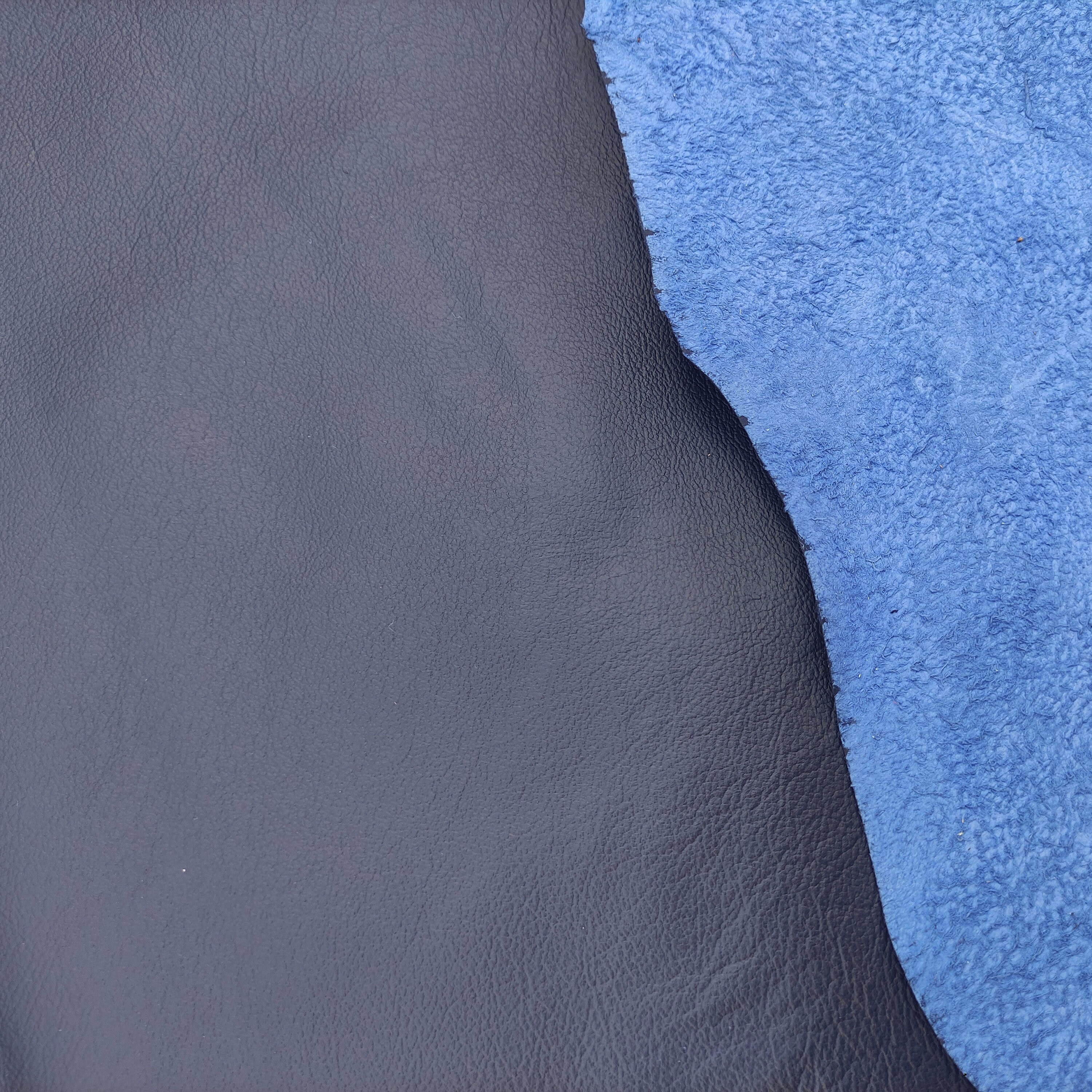 Blue Black Genuine Kangaroo Whole Hide, Dark Blue Thin Full Grain Veg ...
