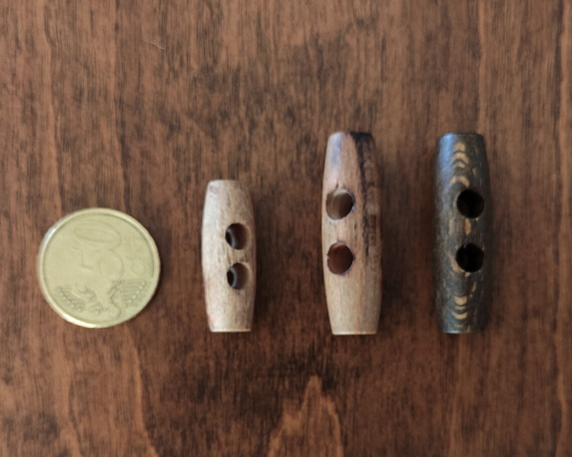 Olive Wood Toggle Buttons for Coats - Etsy