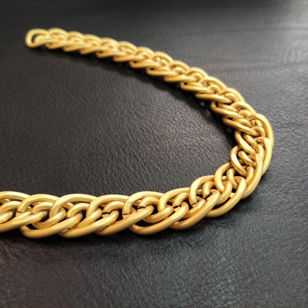 Chunky Matte Gold Stainless Steel Thick Chain, Wholesale Bag Making ...