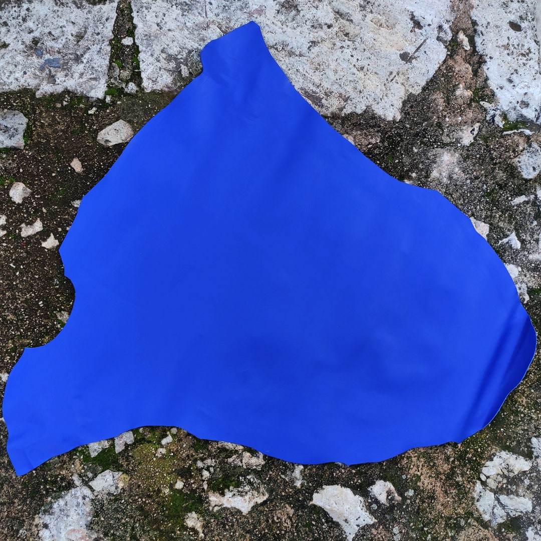 Royal Blue Kangaroo Leather Whole Hide Chrome Tanned, Full Grain Luxury ...