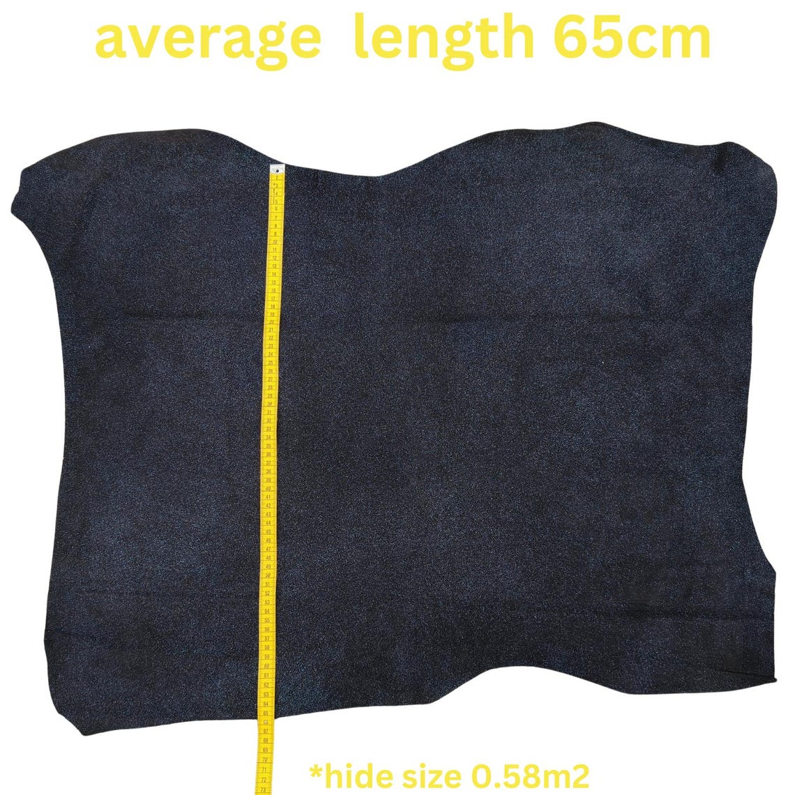 Black Rainbow Iridescent Cow Suede Hide Pieces, Holographic Genuine ...