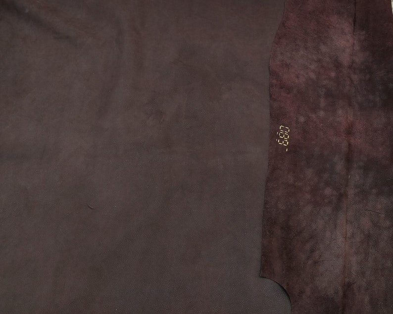 Dark Brown Soft Calfskin Leather Whole Calf Nubuck Hide Cow - Etsy