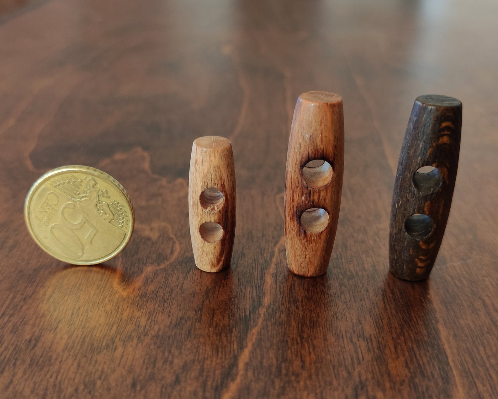 Olive Wood Toggle Buttons for Coats - Etsy