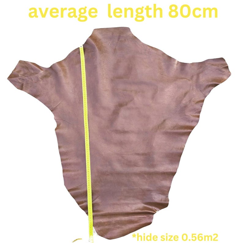 Brown Full Grain Kangaroo Leather Hide, Natural Veg Tan Thin and Strong ...