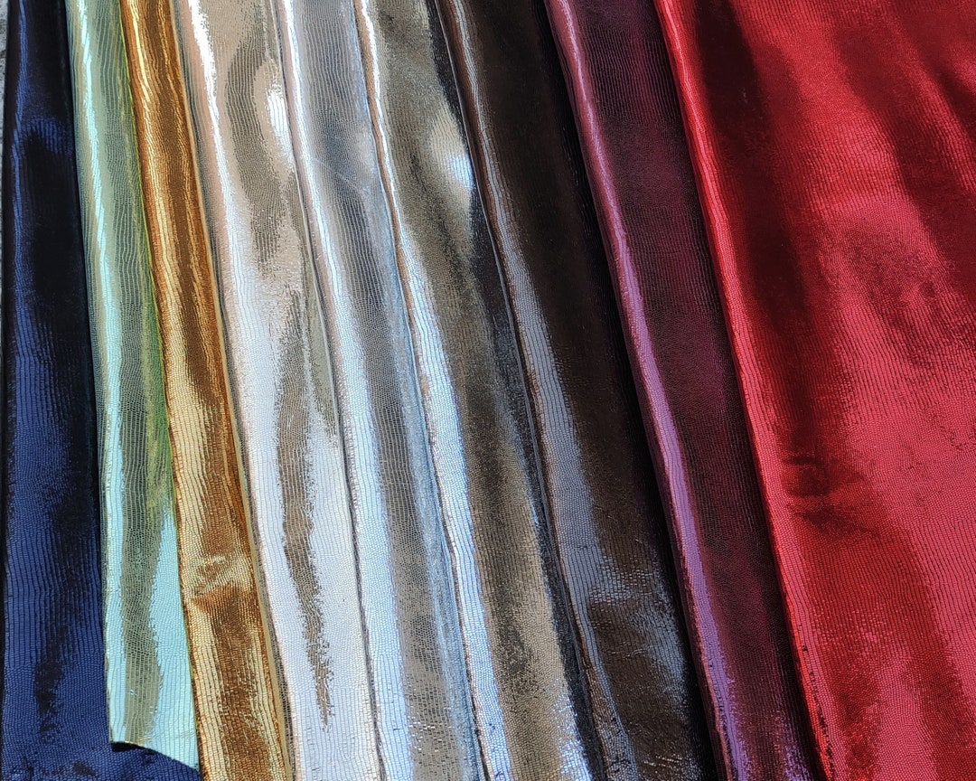 Metallic Snake Textured Kangaroo Pieces, Soft Luxury Italian Hides ...