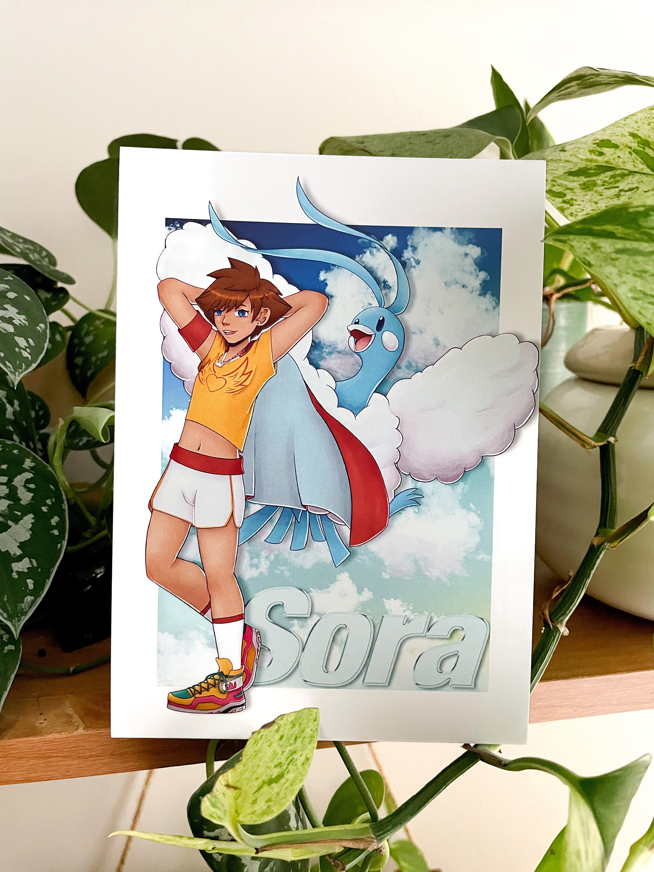 Kingdom Hearts X Pokémon Sora Art Print - Etsy