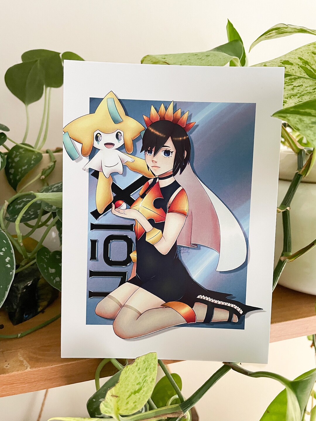 Kingdom Hearts X Pokémon Xion Print Etsy