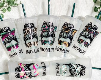 Mom Life Starbucks Cups - Etsy