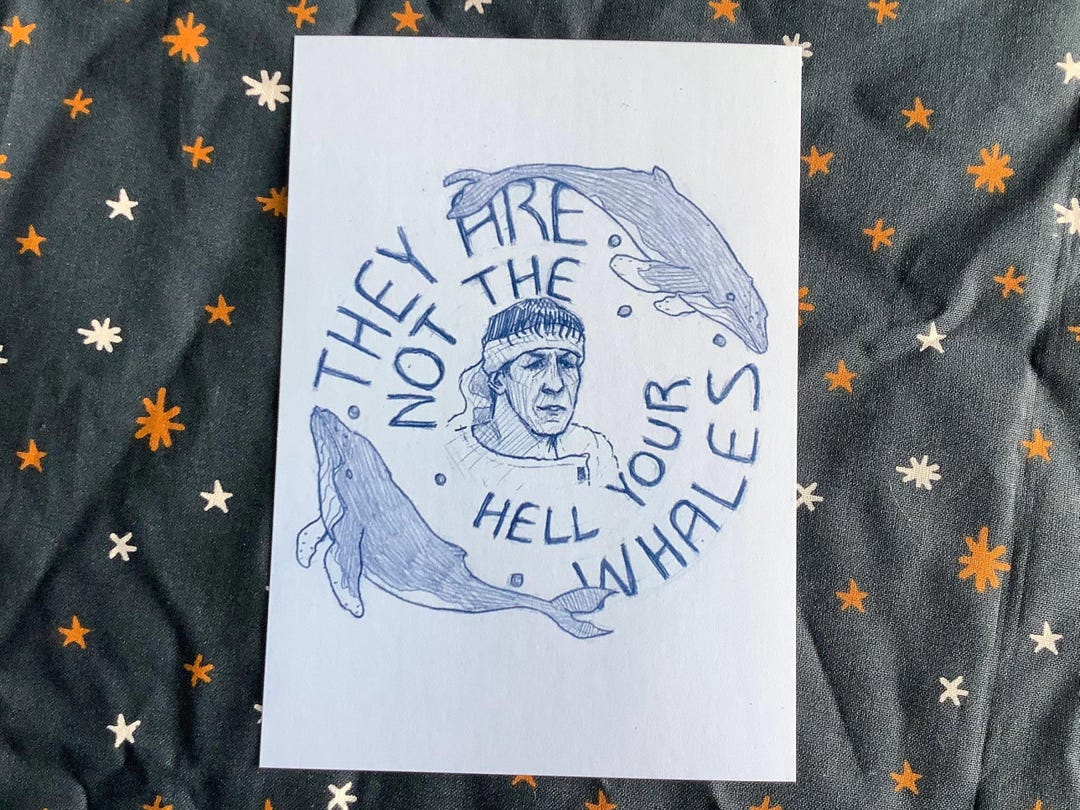 Spock Homemade Digital Mini Print George and Gracie Whales | 220gsm ...