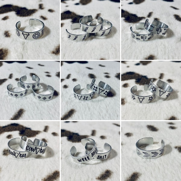 Custom Stamped Ring - Etsy