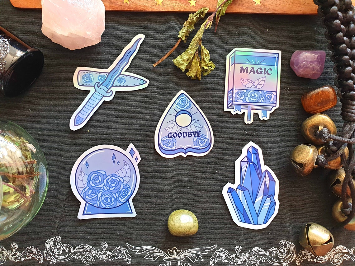 Witchy Holographic Altar Stickers Sticker Witch Cute Gothic Planchett ...