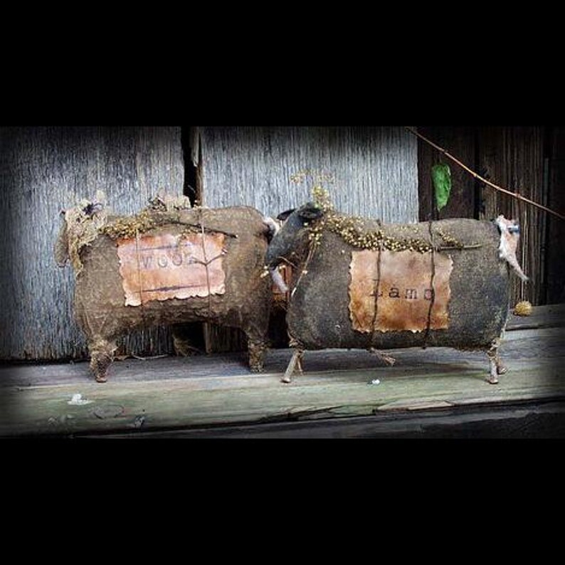 Primitive Sheep Ornies ~ Kentucky Primitives e-pattern Doll Making ...