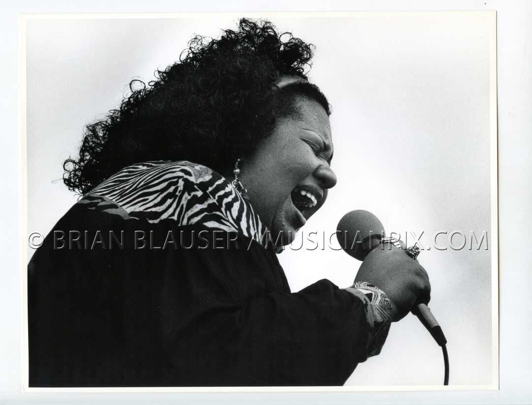 Marva Wright Vintage Photo: 1990 Gelatin Silver Print, Jazz Fest New ...