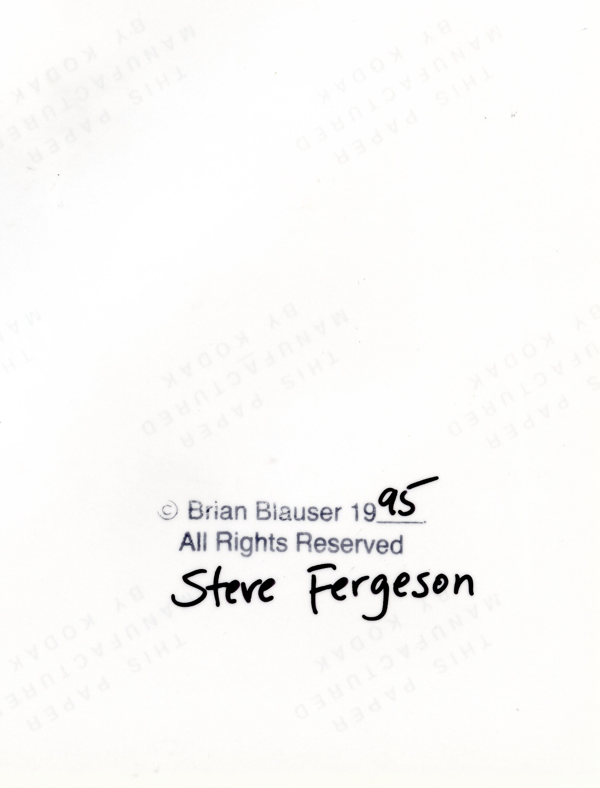 STEVE FERGUSON 1995 Vintage Photo 8x10 NRBQ Silver Halide Gelatin Print ...