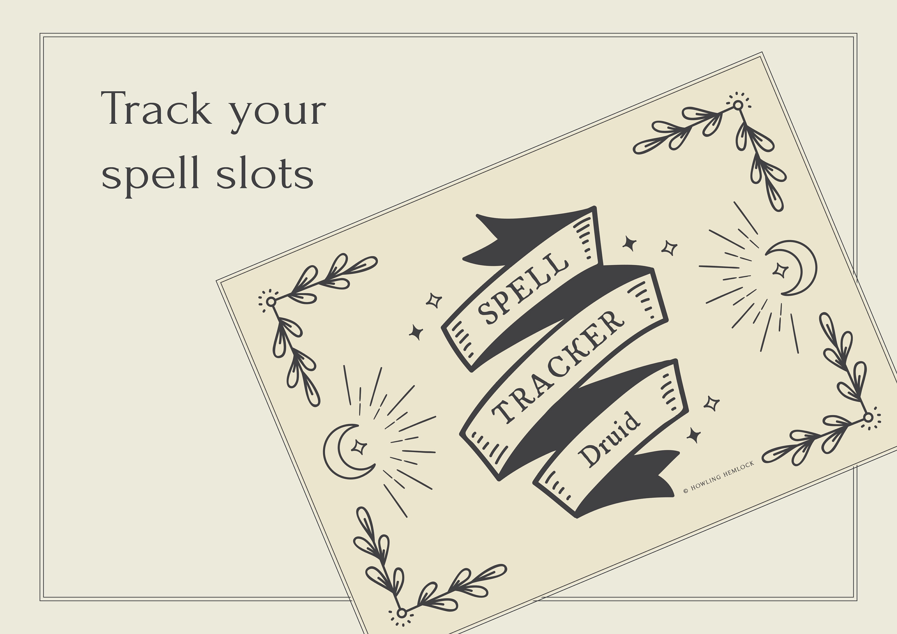 Dnd Printable Spell Slot Trackers for Dnd 5e // RPG Digital Download ...