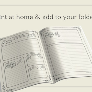 Printable Dnd & RPG Session Notes // Dungeons and Dragons Dnd 5e ...