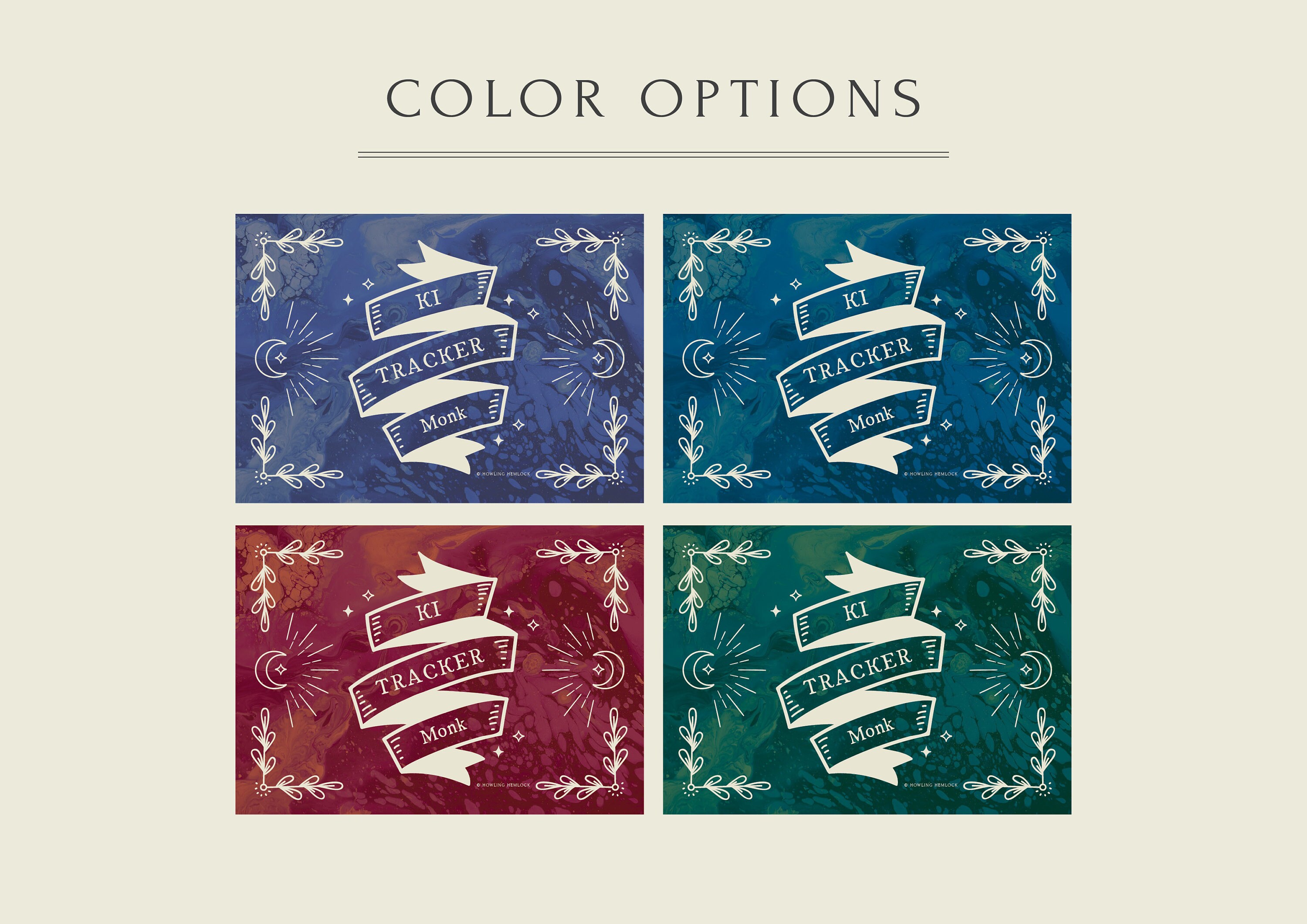 Dnd Printable Monk Ki Point Tracker for Dnd 5e // RPG Digital Download ...