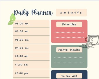 Printable Planner Packet Boho Theme Digital Prints Organization ...