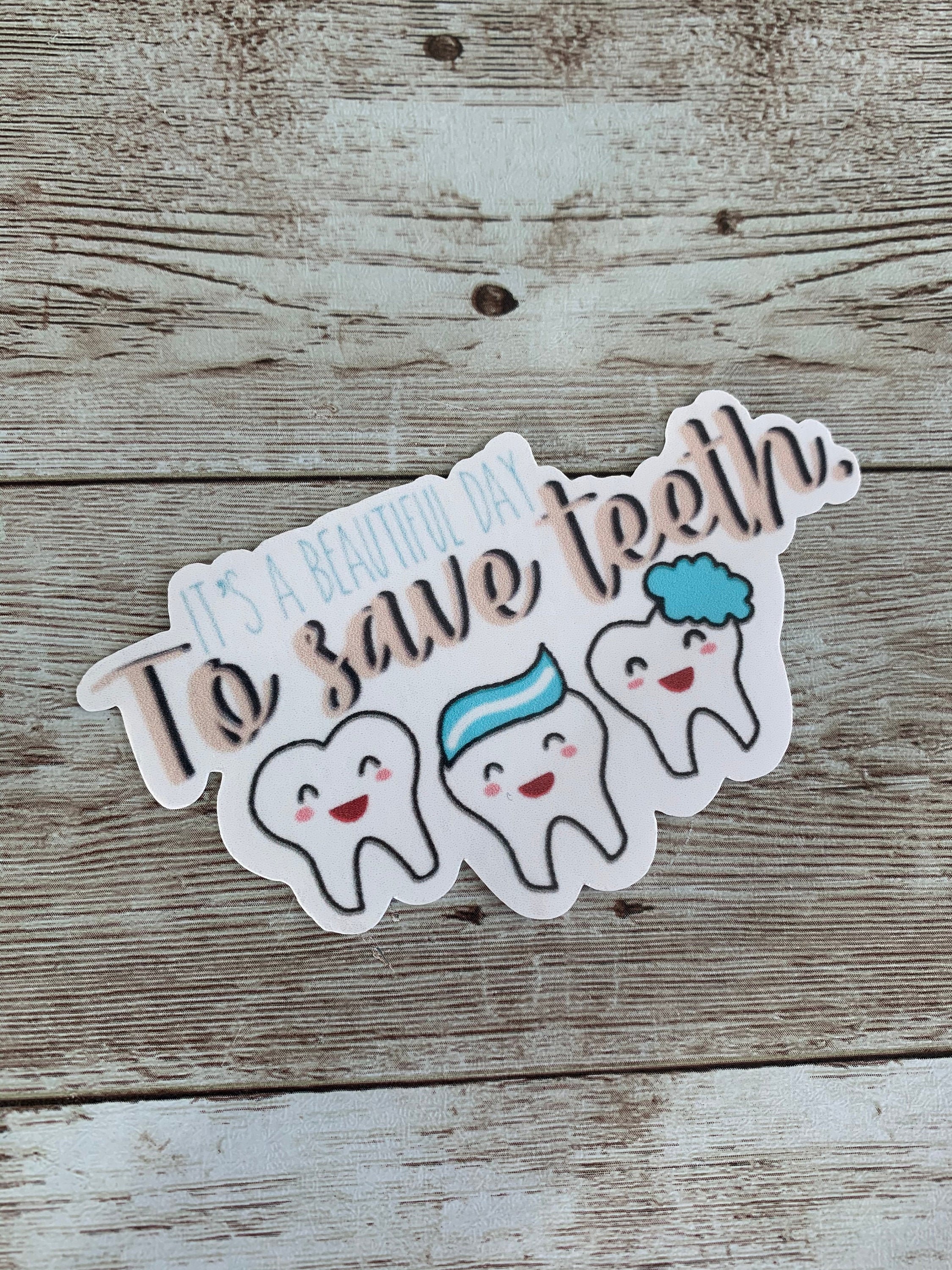Fun Dental Sticker Weatherproof/waterproof Journal Water | Etsy