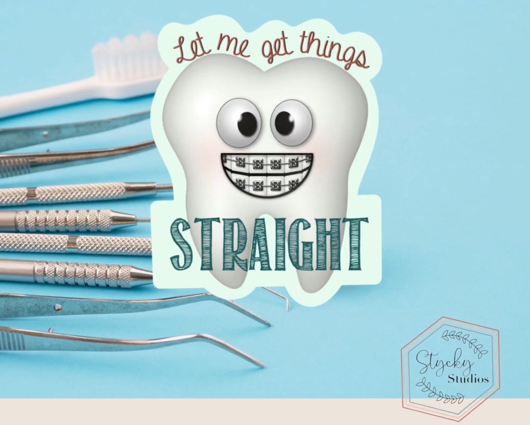 Ortho Dental Sticker| Journals, Water Bottles Stickers | Orthodontist ...