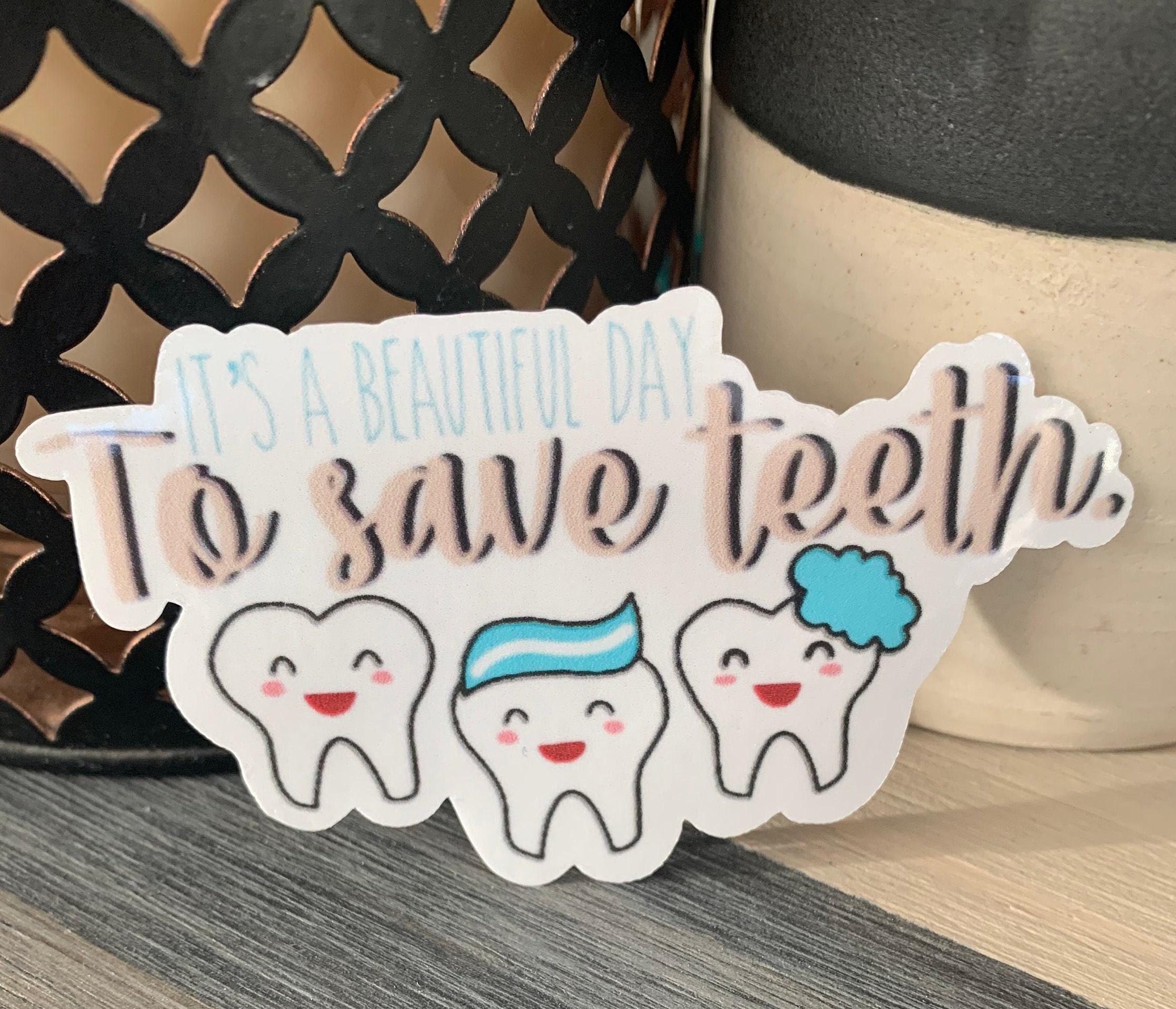 Fun Dental Sticker Weatherproof/waterproof Journal Water | Etsy