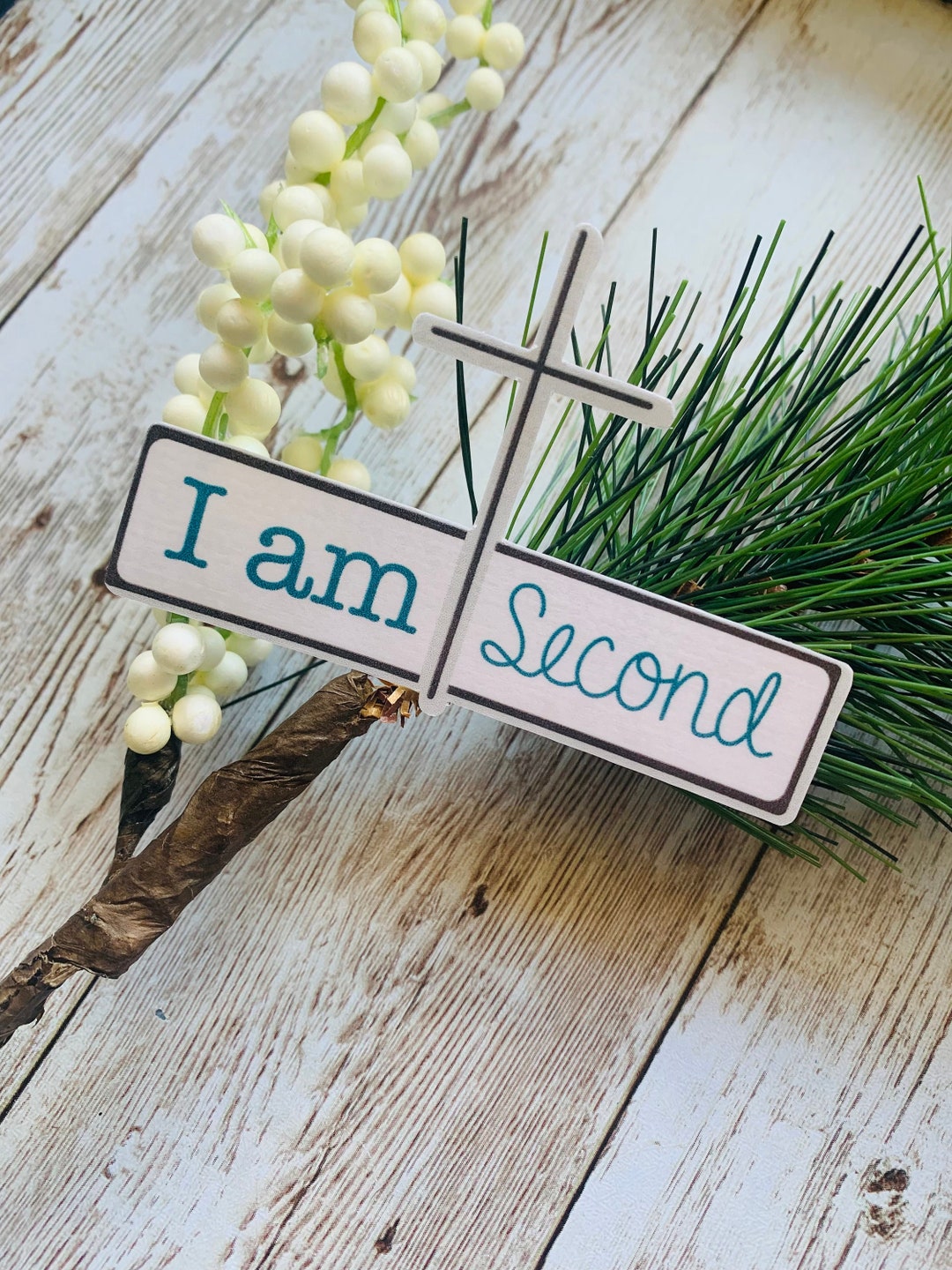 I Am Second Faith Sticker| Weatherproof/waterproof| Journals, Bibles ...