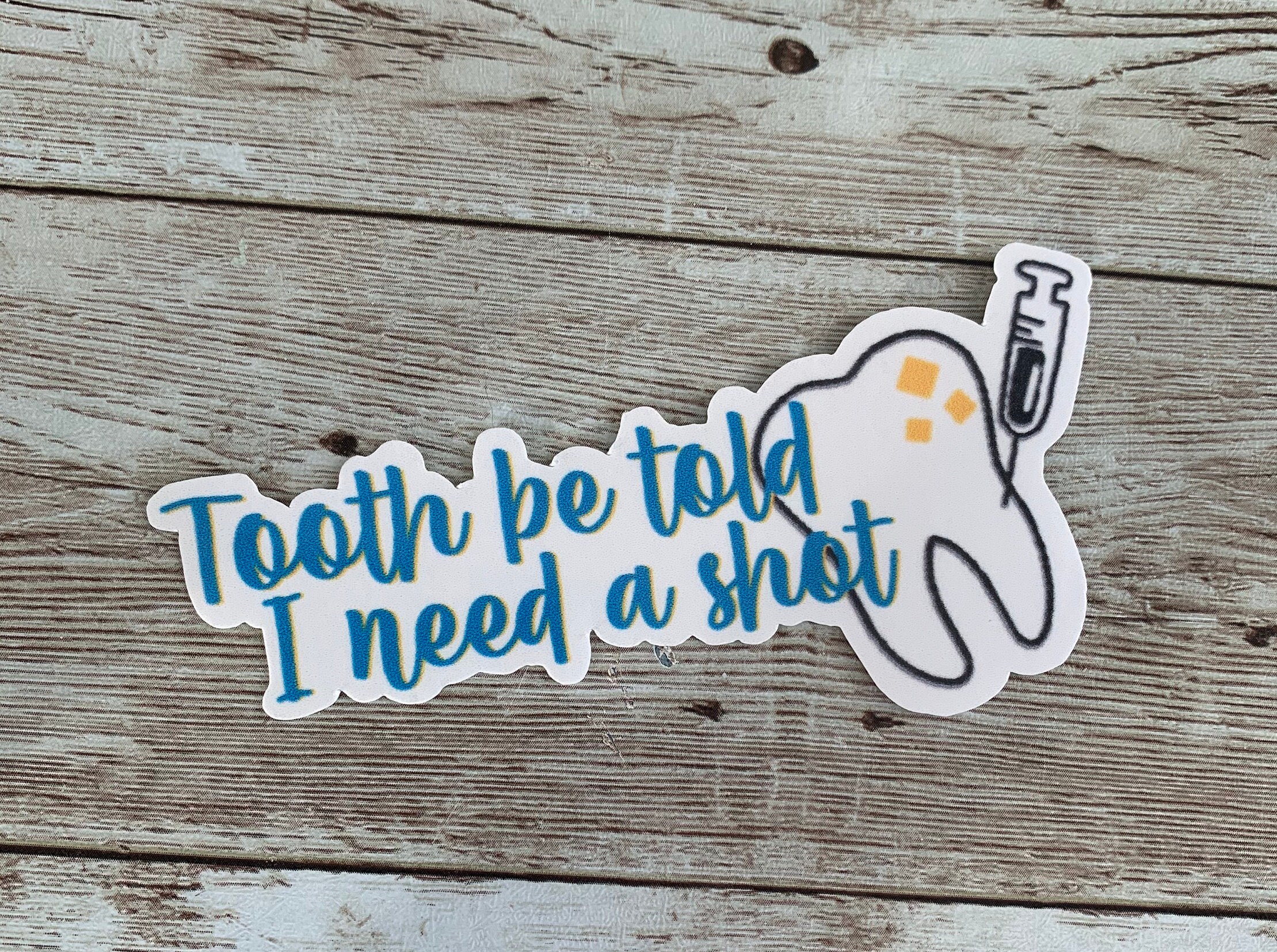 Fun Dental Sticker Weatherproof/waterproof Journal Water | Etsy