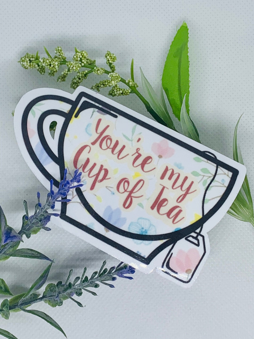 Cup of Tea Sticker| Weatherproof/waterproof| Journal Stickers, Water ...