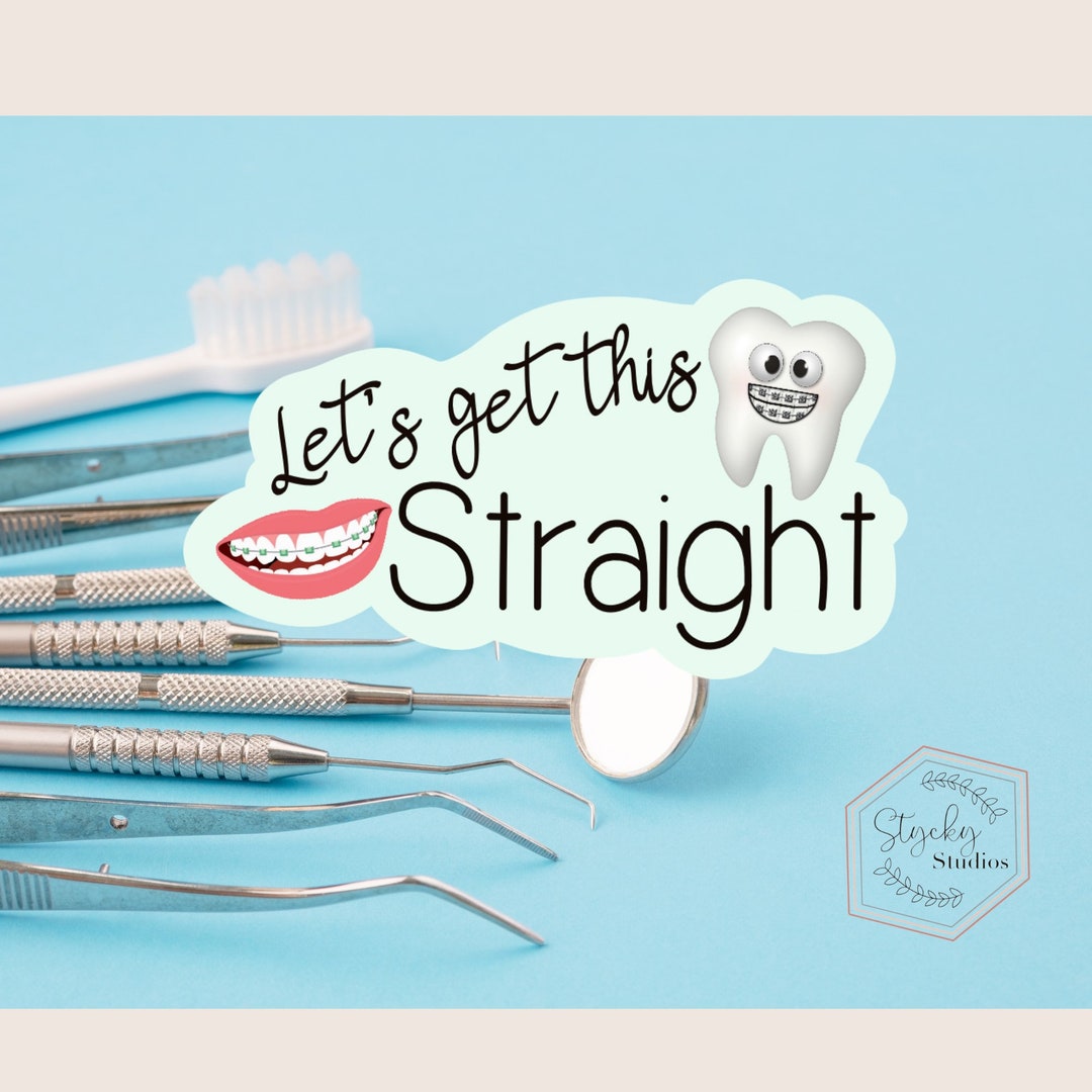 Ortho Dental Sticker| Journals, Water Bottles Stickers | Orthodontist ...