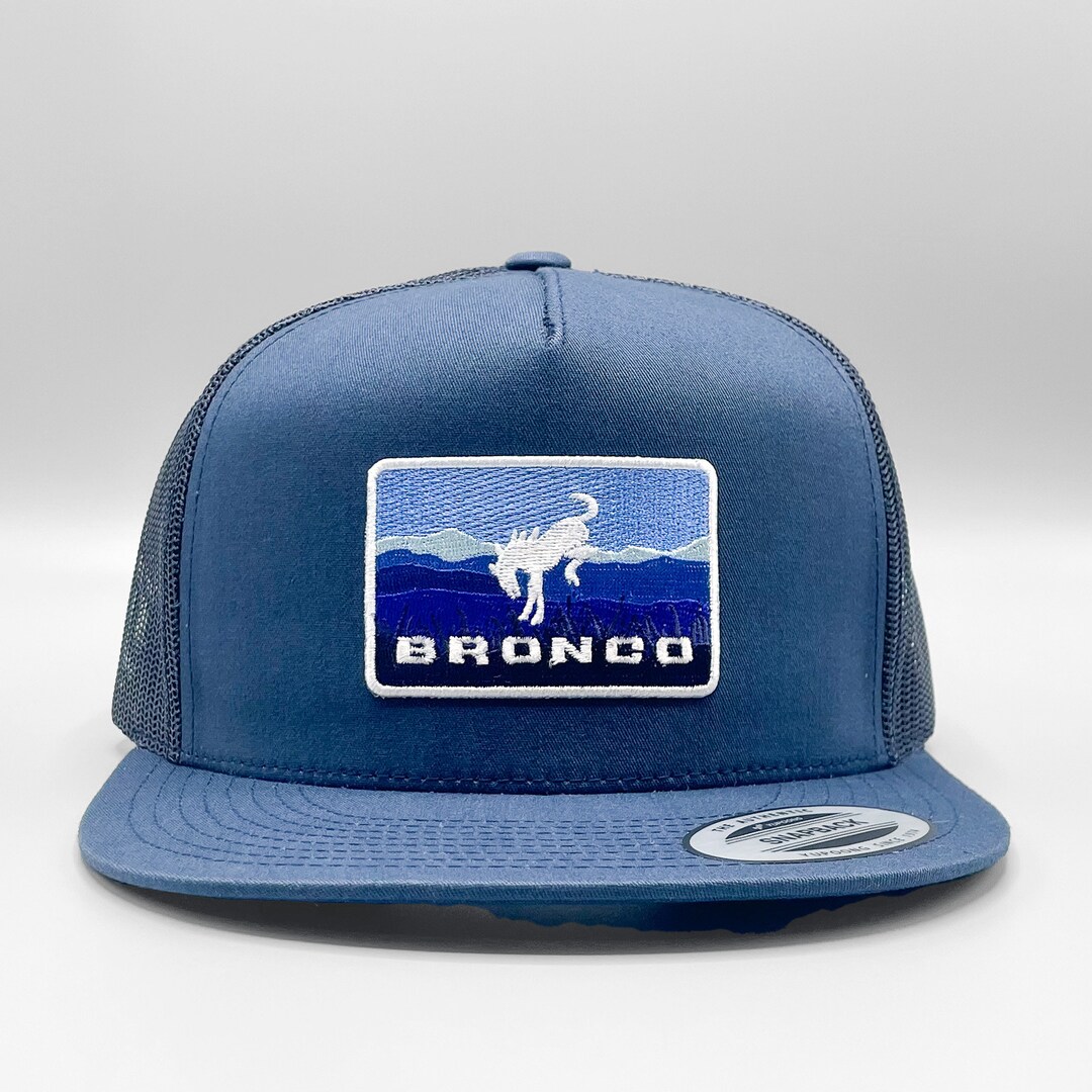 Ford Bronco Trucker Hat Retro Bronco Patch on an All Navy - Etsy Ford Bronco Trucker Hat Retro Bronco Patch on an All Navy - Etsy