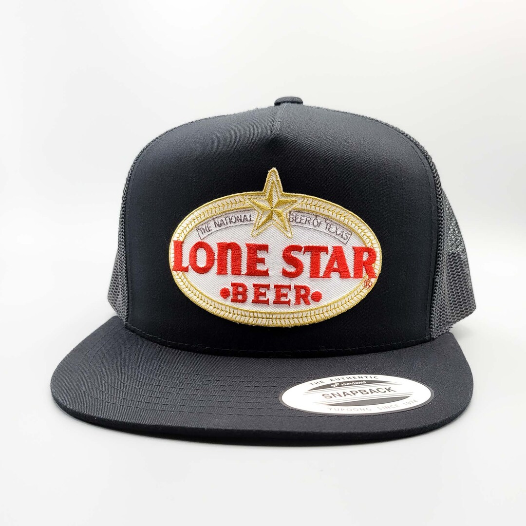 Lone Star Beer Hat Lonestar Beer Patch on Black Vintage - Etsy Hong Kong