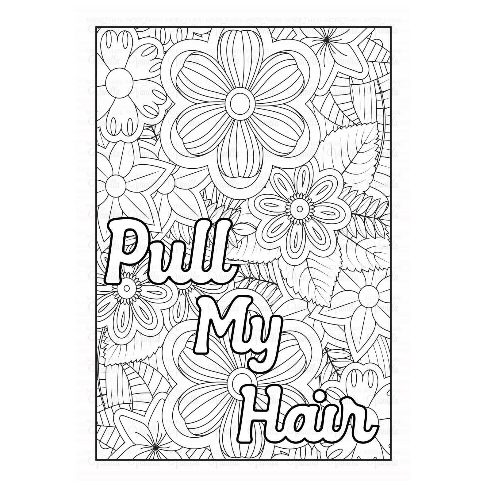 Pull My Hair - BDSM / Bondage Colouring Art for Adults - Adult ...
