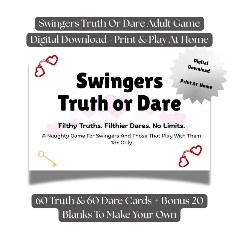 Swinger Game Cards - Etsy