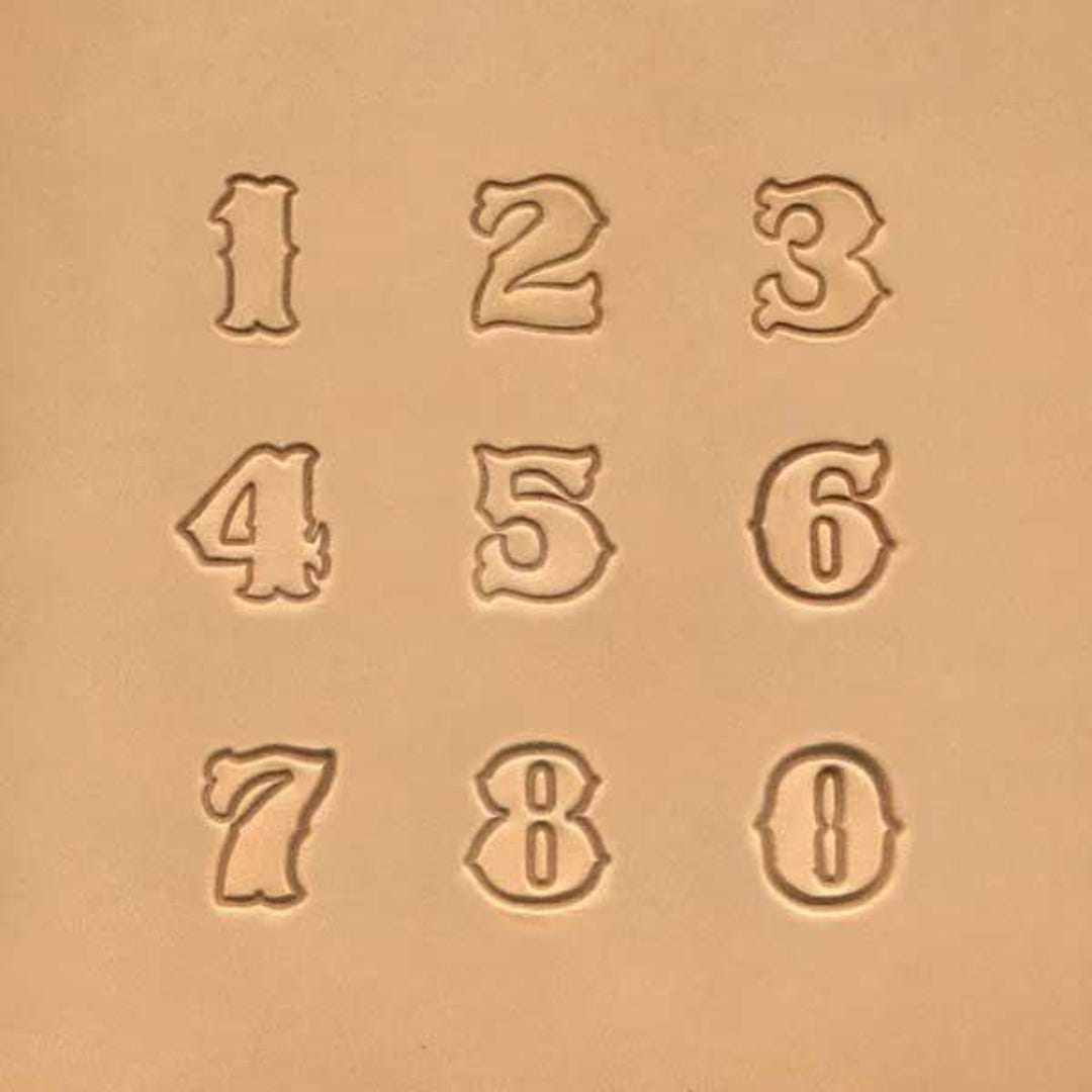 3/4" (19mm) Western Style Number Leather Stamp Set 8135-00 - Etsy