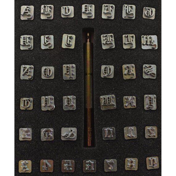 Home Improvement Home & Hobby 6.4mm 8137-00 Alphabet & Number Leather ...