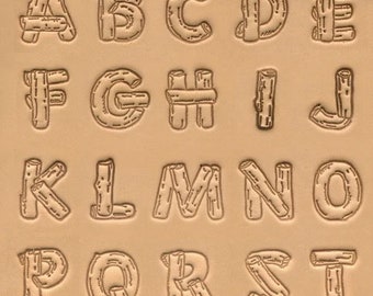 Leather Alphabet Stamp Set | Etsy