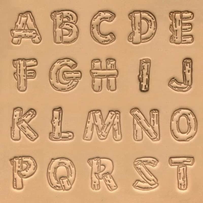 Wood Alphabet Stamp Set - Etsy