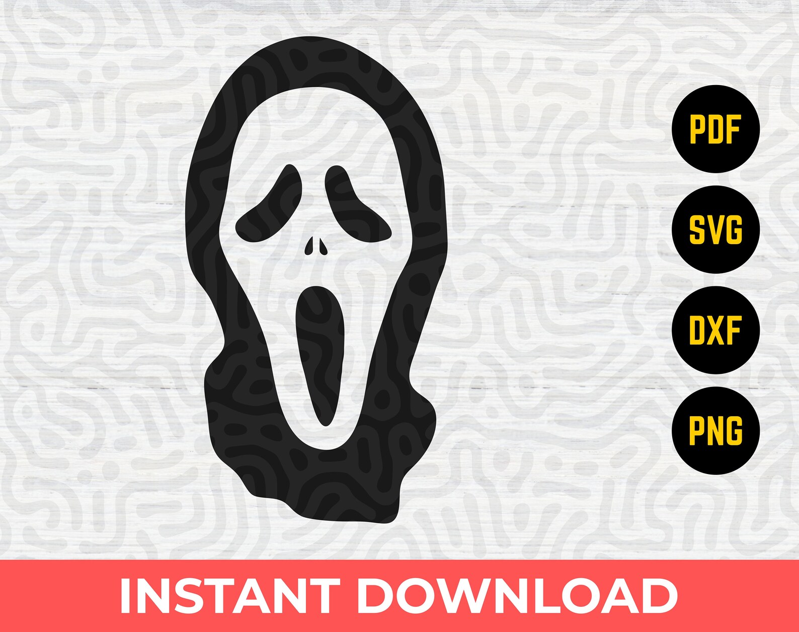 Scream svg pdf png dxf files Best for Cricut | Etsy