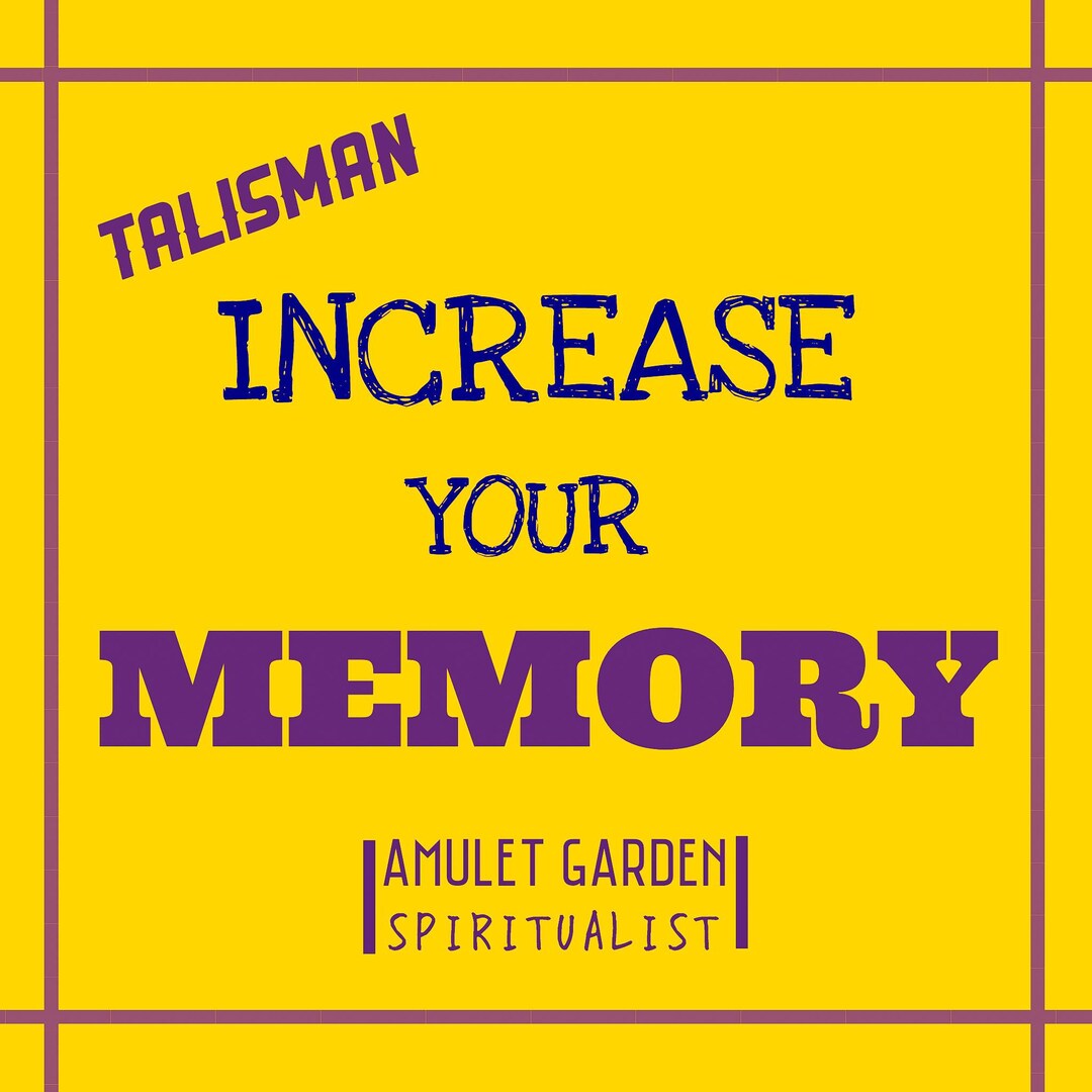 Handwritten Talisman to Increase Your Memory | Sharpen Your Mind ...