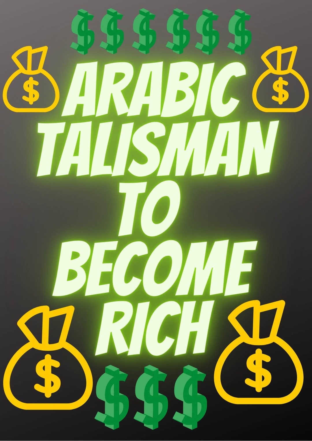 Arabic Talisman | Taweez | Naqsh | to Become Rich | Money | Wealth - Etsy